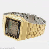 CASIO VINTAGE A500WGA-9DF WORLD TIME WATCH - GOLD – Bones Clubhouse